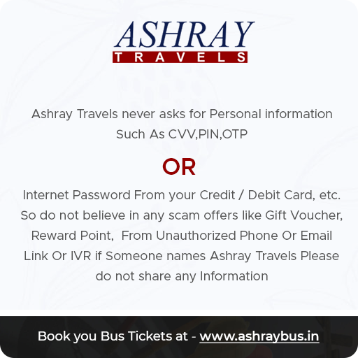 Online Bus Ticket Booking, Book Bus Tickets Online | Ashray Travels