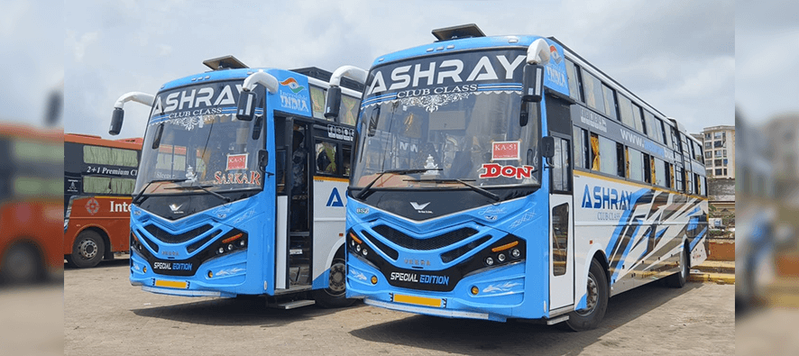 Photo Gallery, Bus Photos, Fleet Photos | Ashray Travels